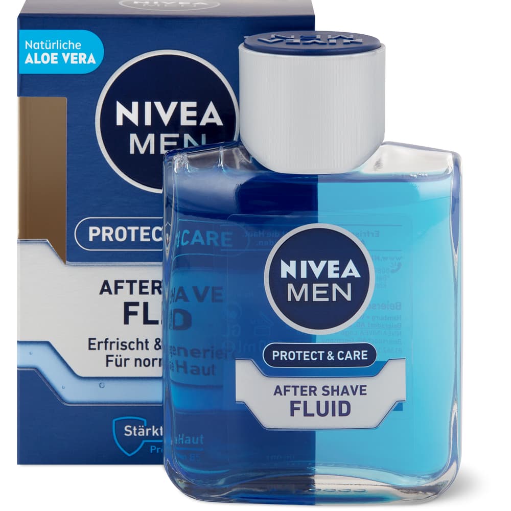 Nivea Men Protect & Care · After shave fluid · Aloe Vera • Migros