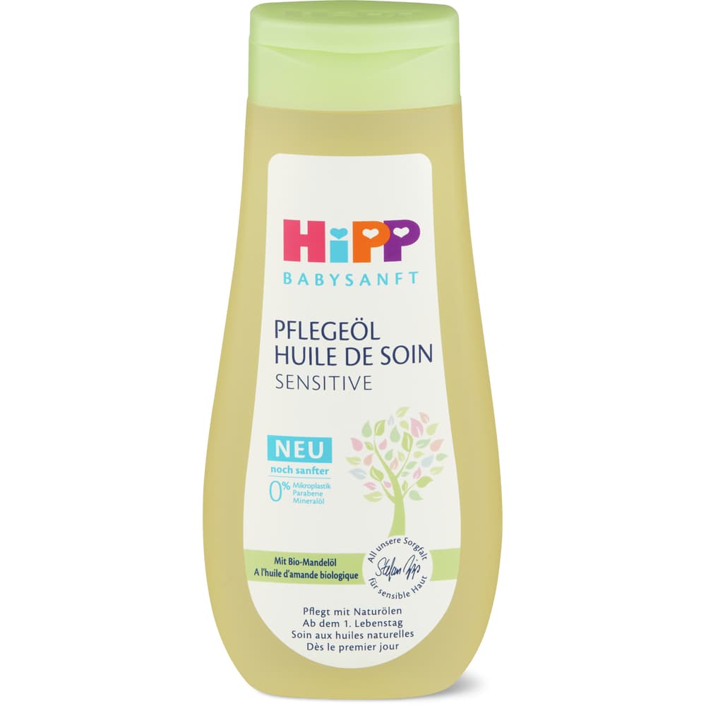 Hipp Babysanft · Sensitive Care Oil · Almond Oil • Migros
