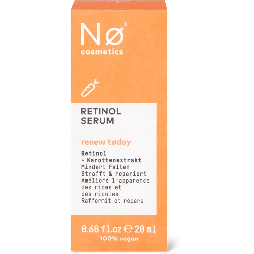 No Cosmetics Renew Today · Retinol serum · improves the appearance of ...