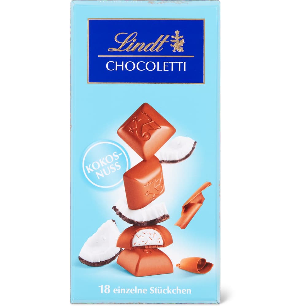 Lindt Chocoletti · Chocolate bars · Coconut • Migros