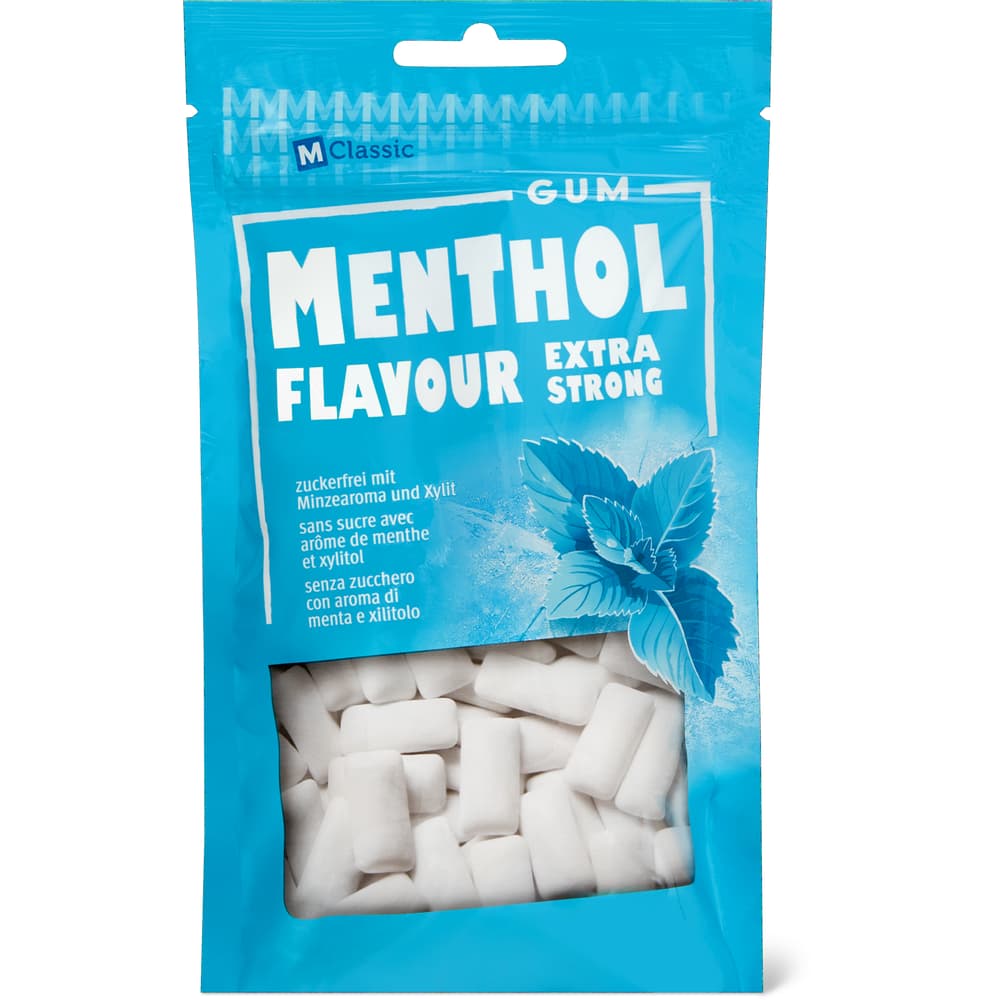 M-Classic · Chewing-gums · Menthol extra fort, végétalien • Migros