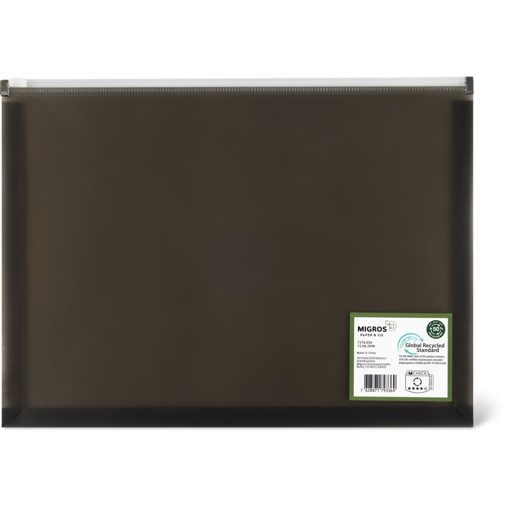 MIGROS PAPER & CO. · Eco Zip-Mappe A4 • Migros