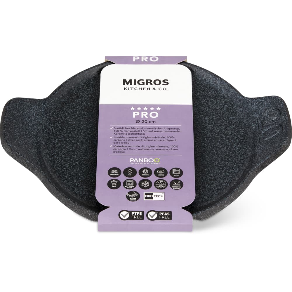 Migros Kitchen & Co. Pro · Plaque et couvercle Panboo · Ø 20 cm • Migros