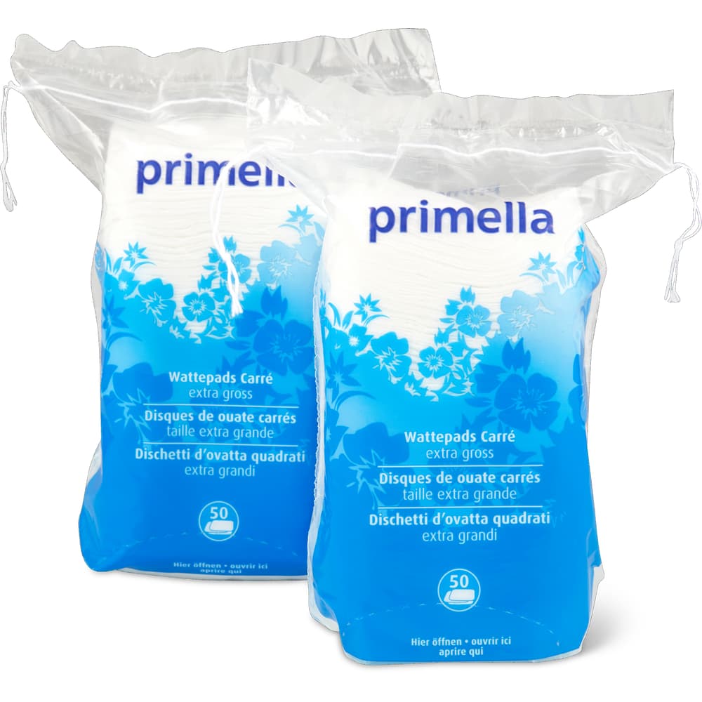 Primella · Cotton wool pads, square • Migros Online