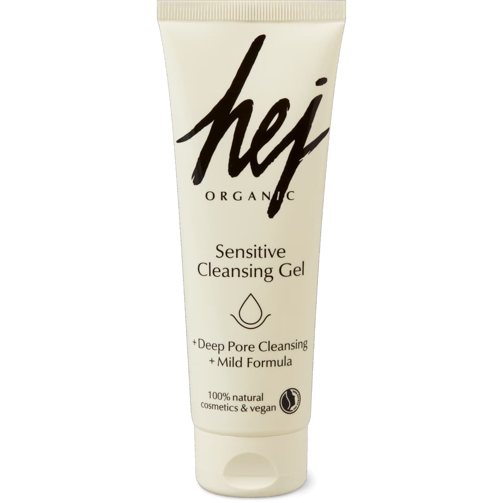 Hej Organic · Sensitive Cleansing Gel · vegan • Migros