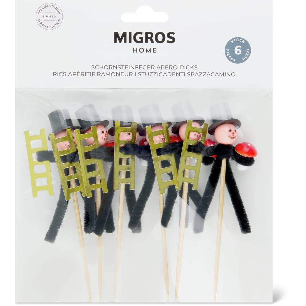 Migros Home · Disposable Cocktail Sticks · Chimney Sweep • Migros