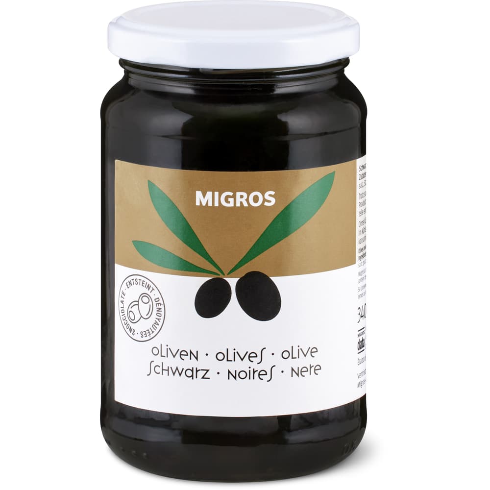 Migros · Schwarzen Oliven · entsteint • Migros