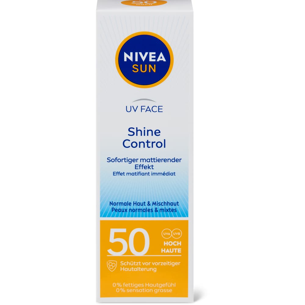 Nivea Sun UV Face · Mattierendes Sonnenschutzserum für das Gesicht ...