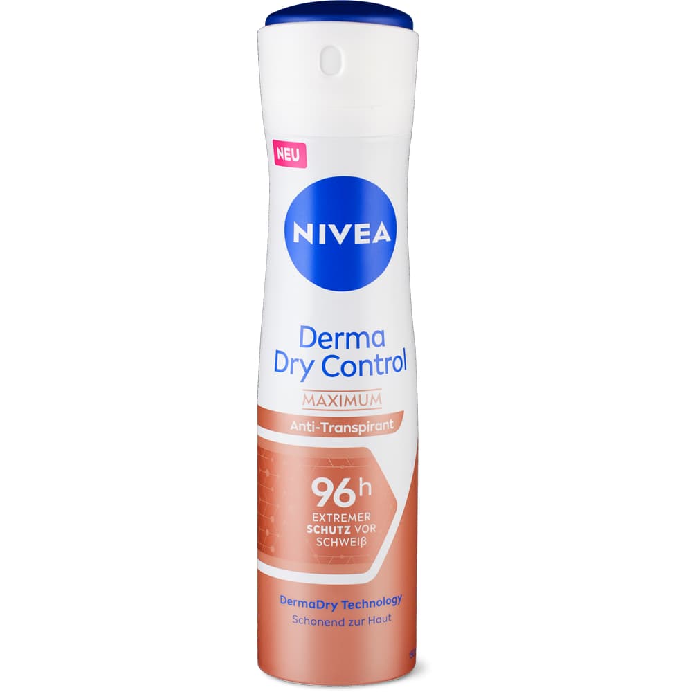 Nivea Derma Dry Control · Déodorant spray · 96h • Migros