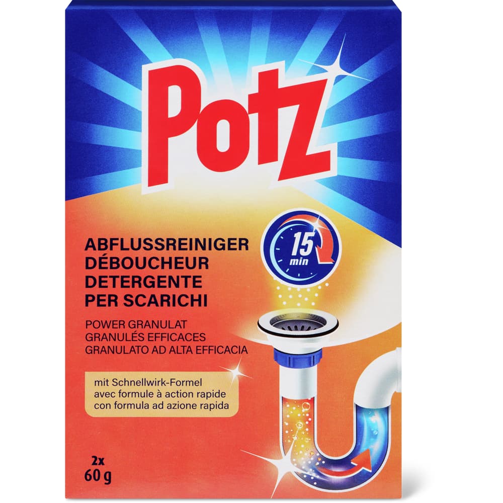 Potz · Abflussreiniger Granulat • Migros
