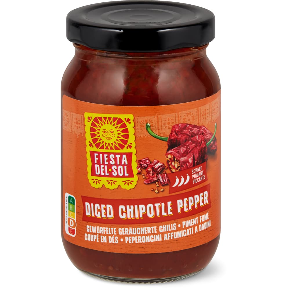 Fiesta del Sol · Gewürfelte geräucherte Chilis · Scharf • Migros Online