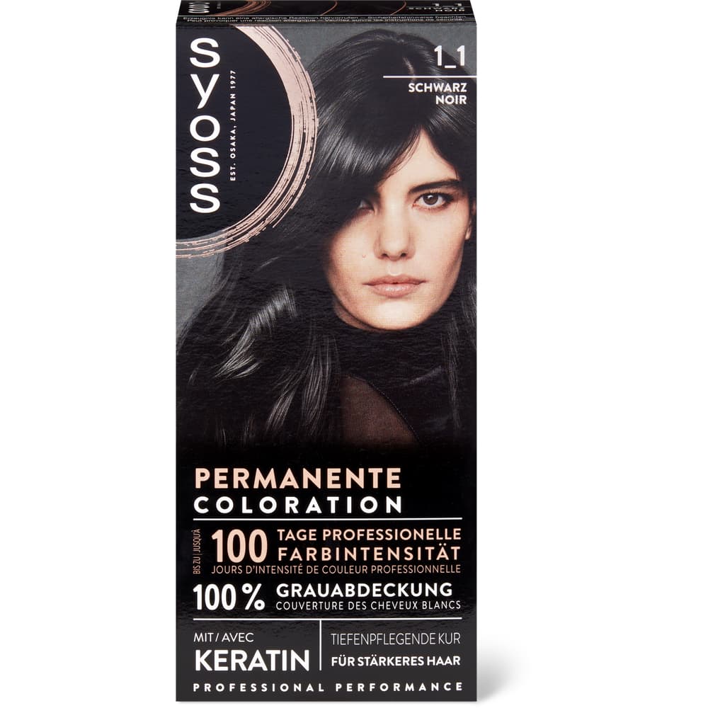 Syoss · Dauerhafte Haarfarbe · 1_1 Schwarz • Migros