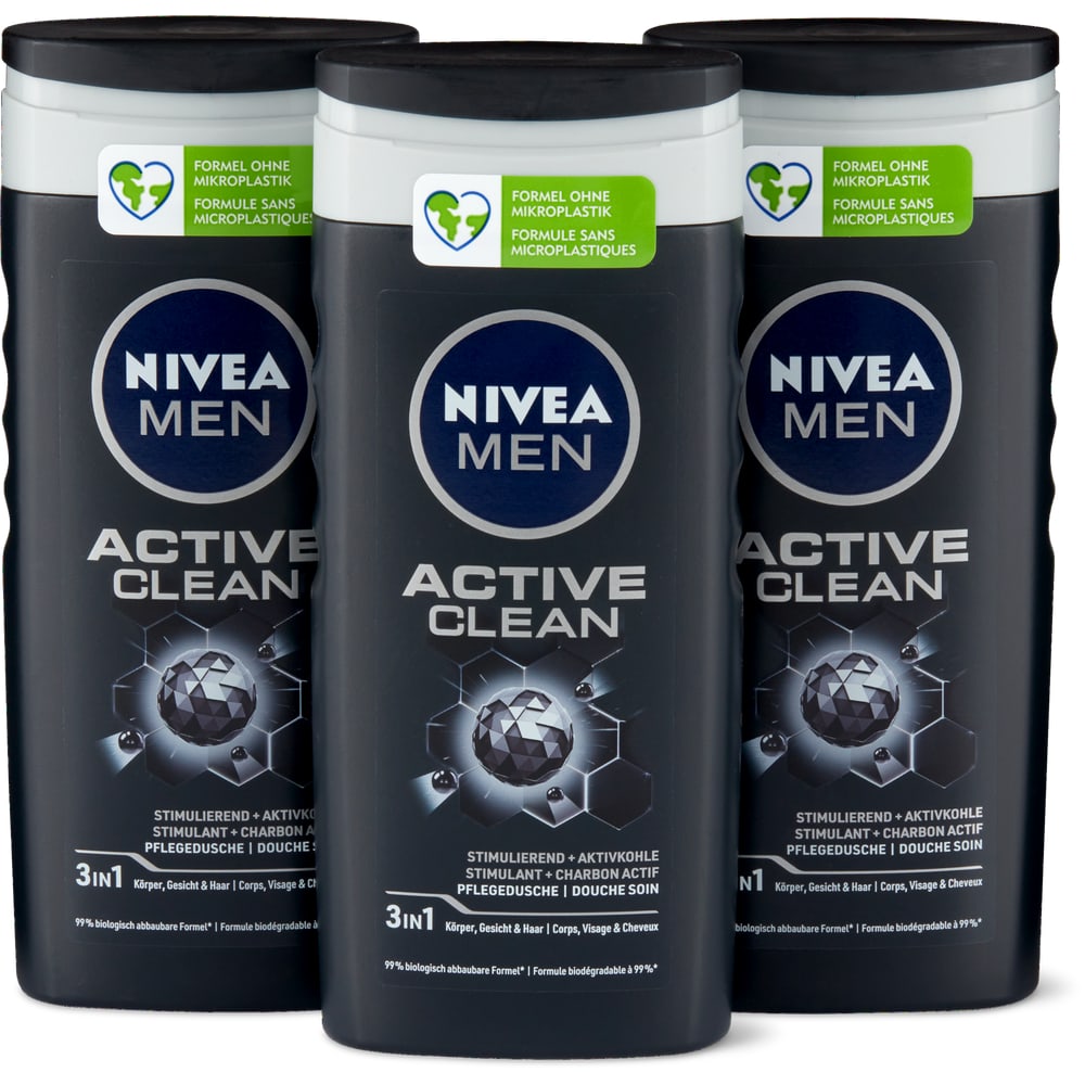 Nivea Men · Shampoo und Duschgel · Active Clean • Migros Online