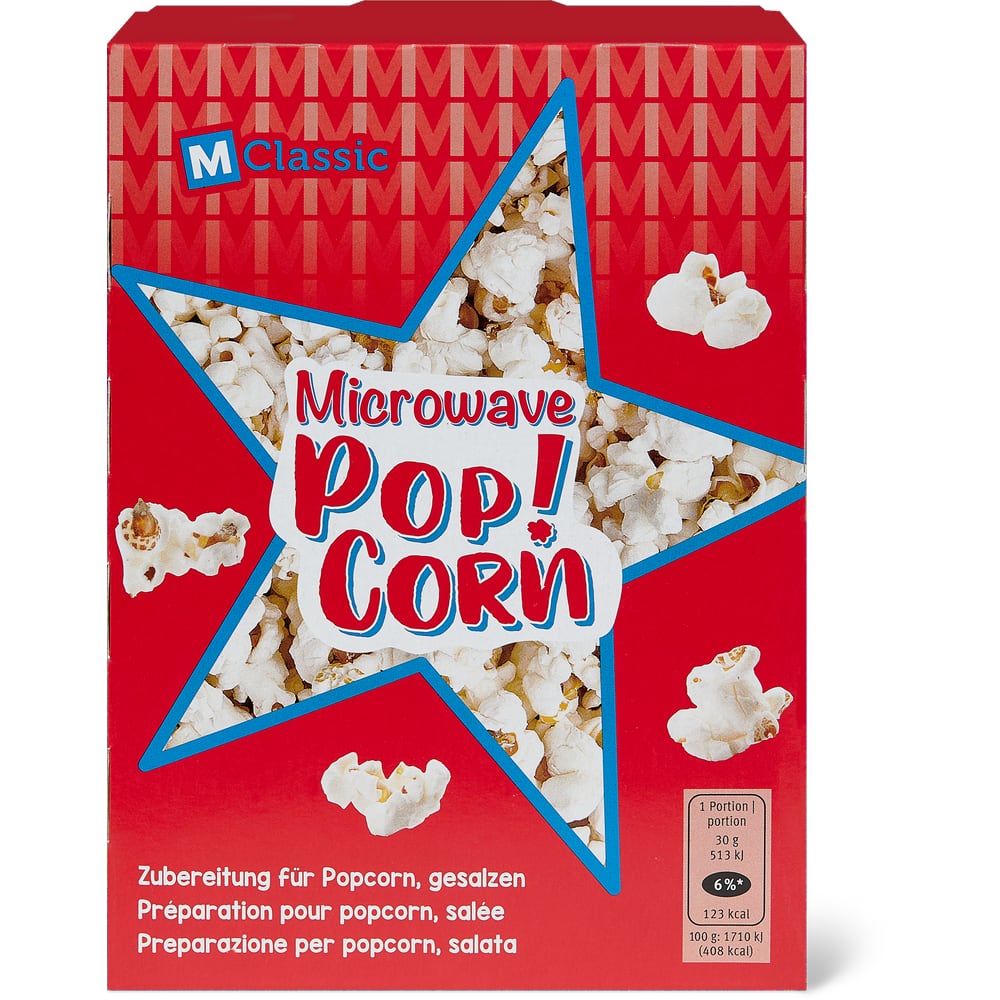 M-Classic · Popcorn au micro-onde · salé • Migros