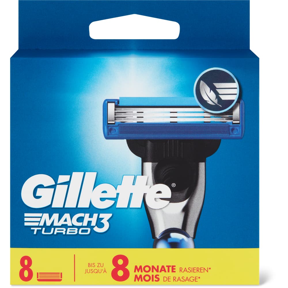 Gillette Mach3 Turbo · Lames de rechange · 3 lames • Migros