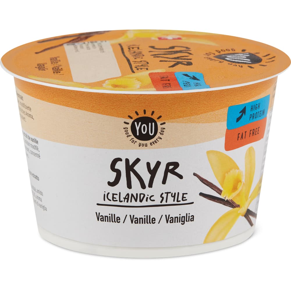 You SKYR · Low-fat curd - Icelandic Style · Vanilla • Migros