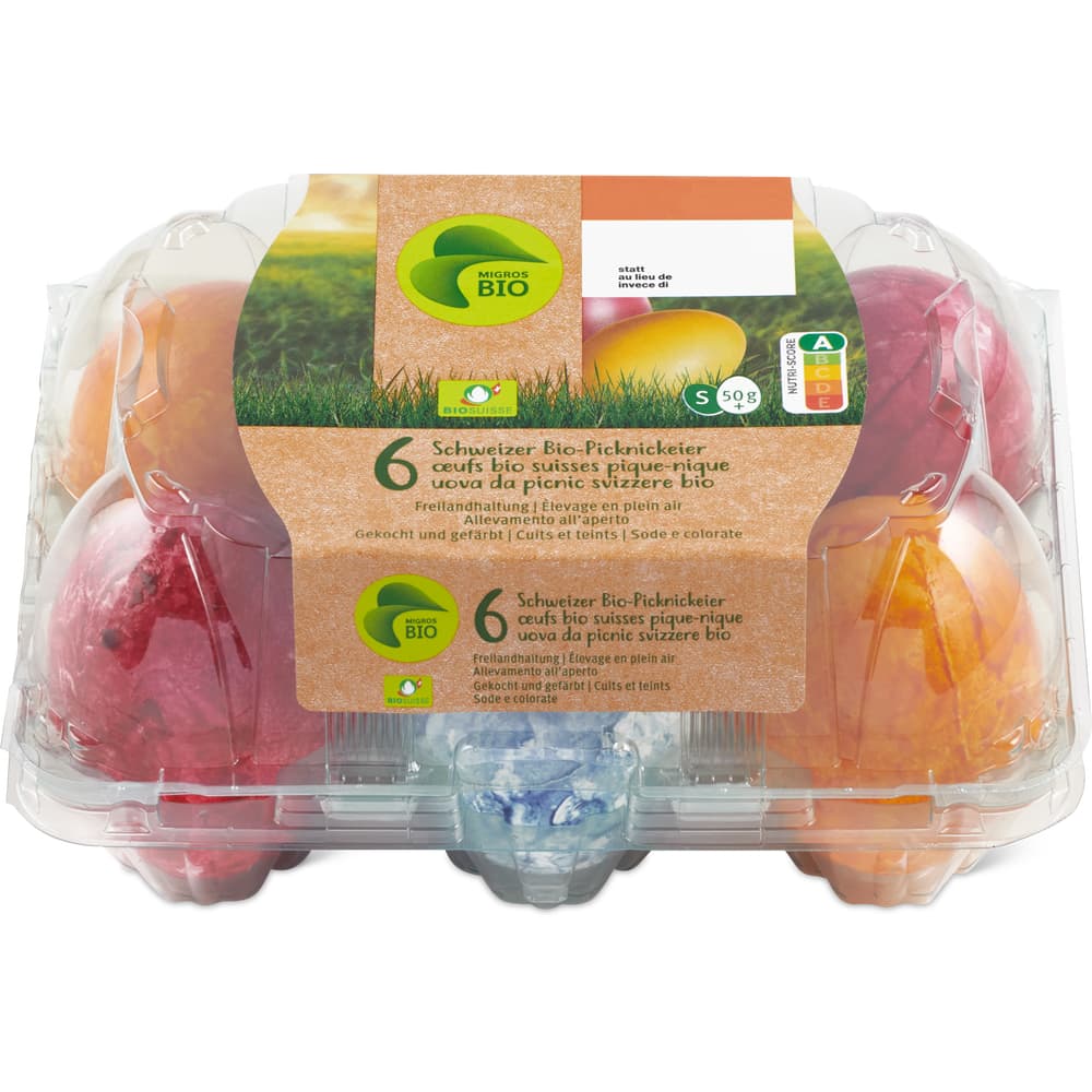Picknick Eier · Bio, Freiland 50g+ • Migros