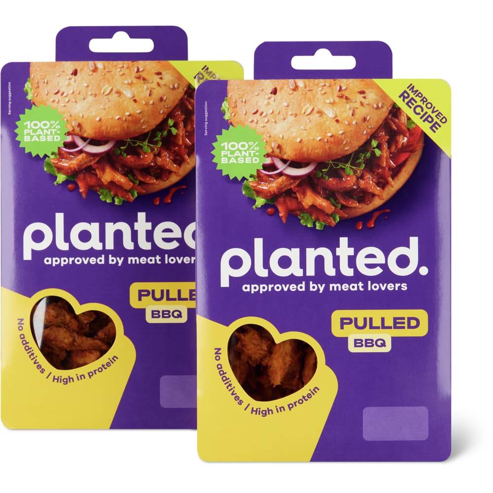 planted. · Planted. Pulled BBQ · vegan • Migros