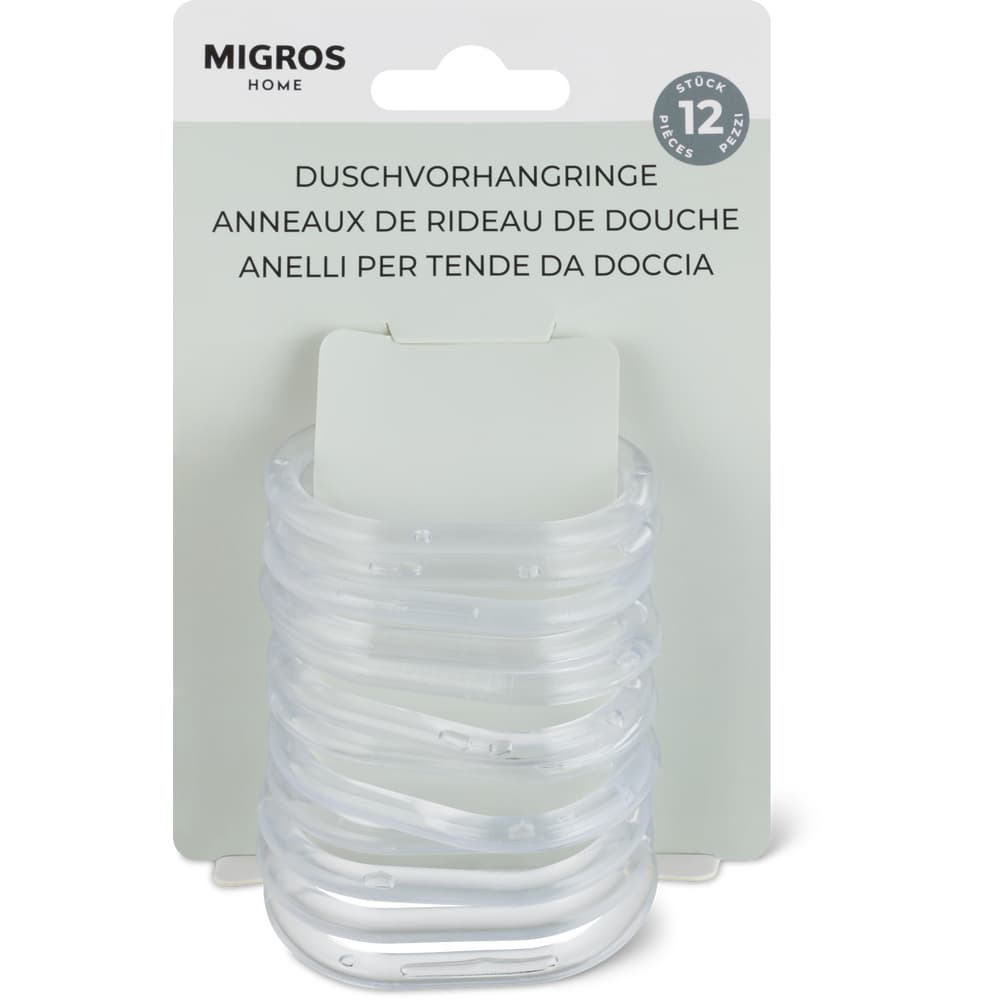 Migros Home · Duschvorhangringe · transparent • Migros