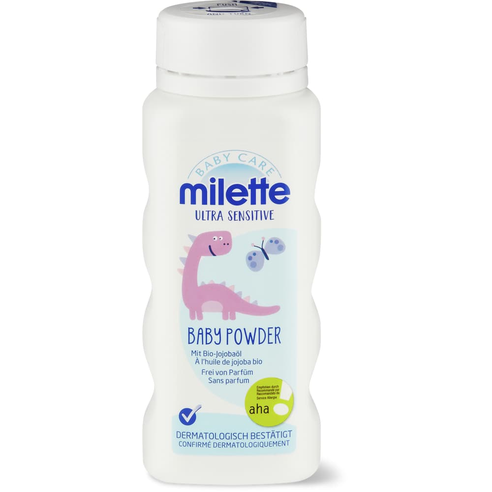 Milette Baby Care · Baby Puder · Ultra Sensitive • Migros Online