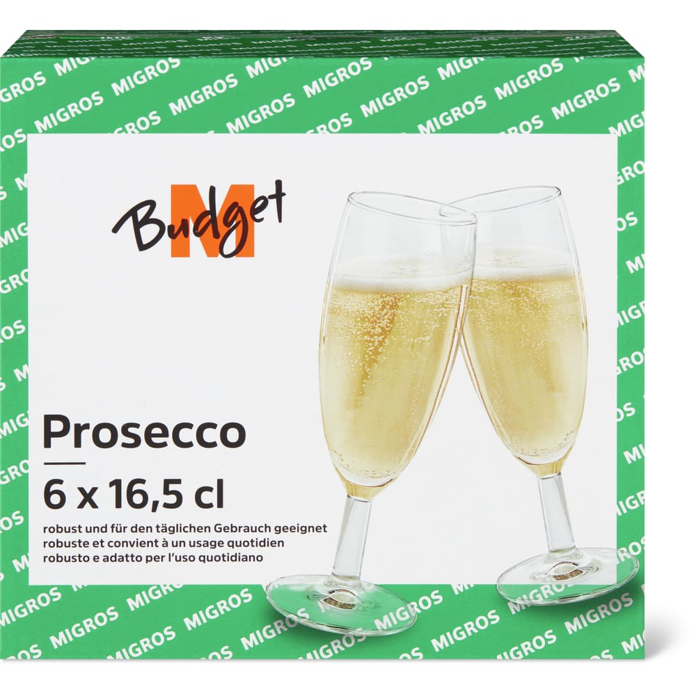 M-Budget · Bicchiere da prosecco M-Budget · trasparente, 16,5 cl • Migros