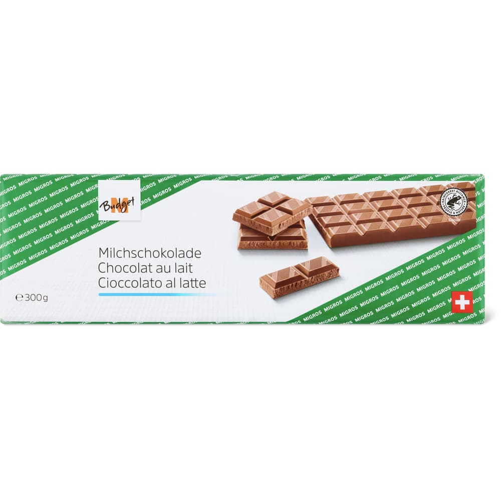 M-Budget · Milk Chocolate • Migros