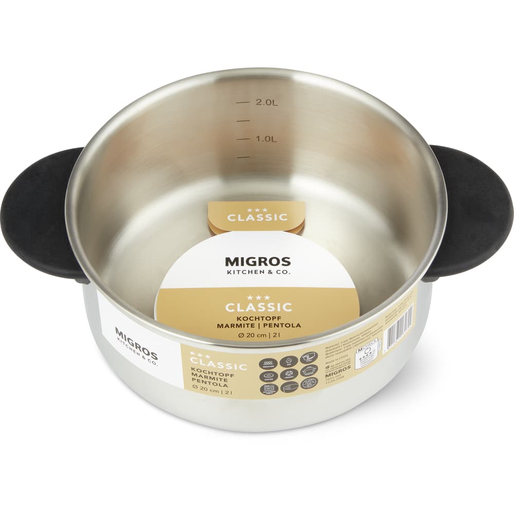 Migros Kitchen & Co. Classic · Kochtopf · ø 20cm, 2l • Migros Online