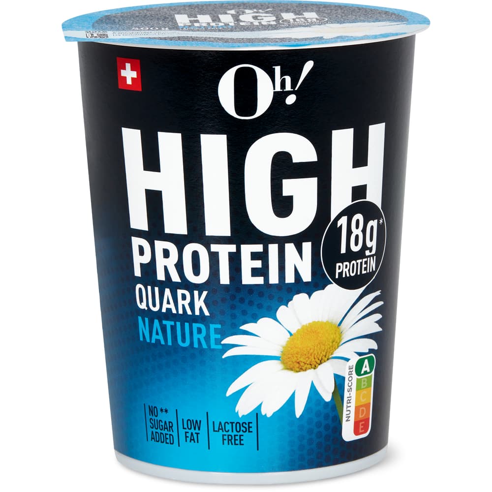 Oh! · High Protein Quark · Natural • Migros