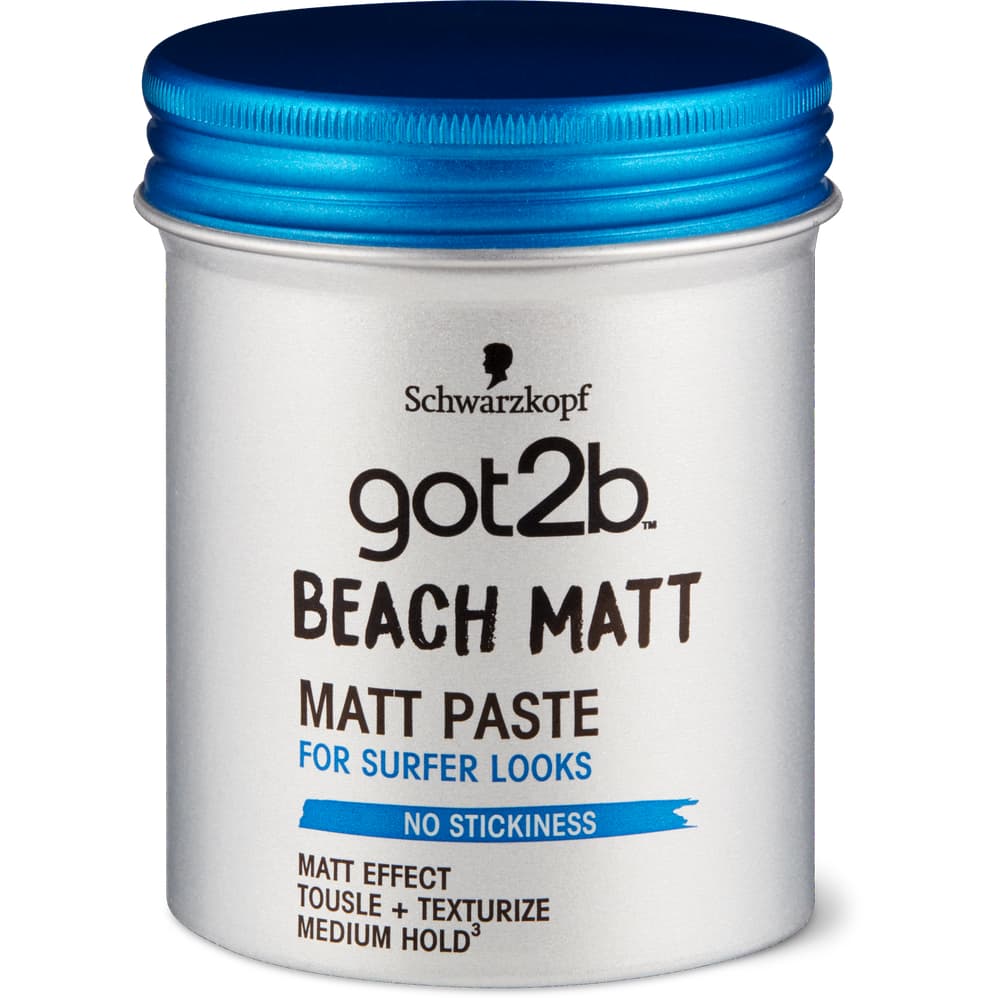 Schwarzkopf Got2b Beach Matt · Hair wax · Hold 3/6 • Migros