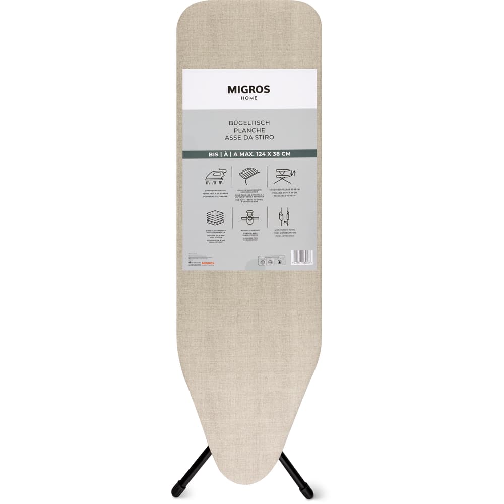 Migros Home · Planche à repasser · Plus, 124 x 28 cm • Migros
