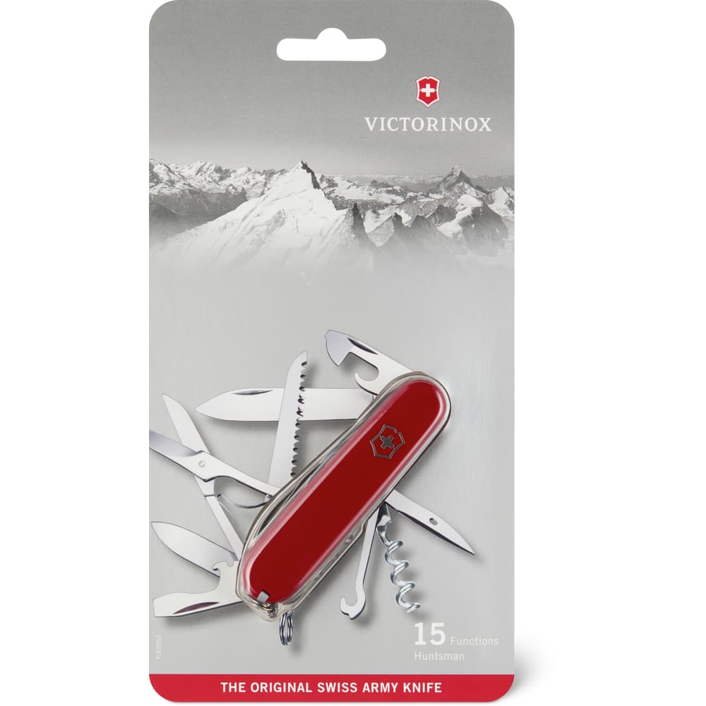 Victorinox · Offiziersmesser · braun, rostfreier Stahl, mit 15 ...