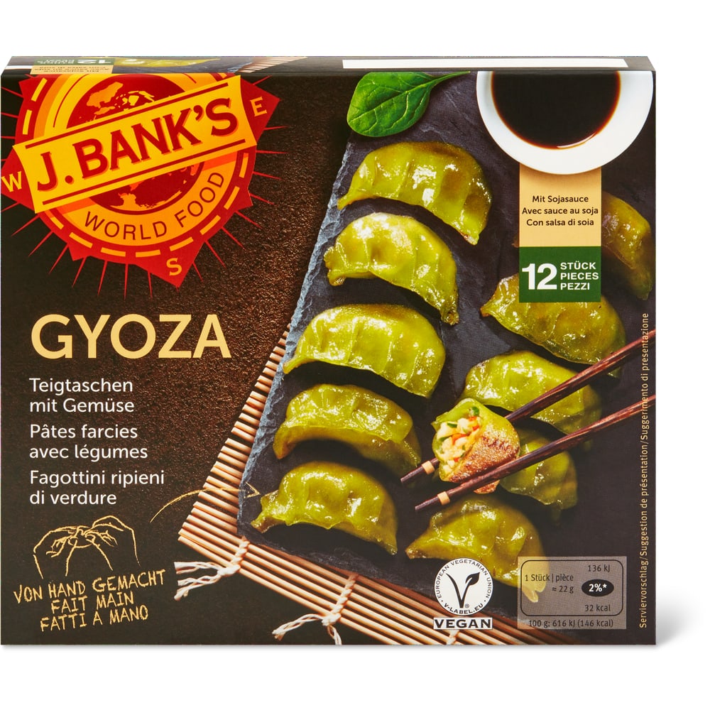 J.Bank's · Gyoza · with soy sauce • Migros