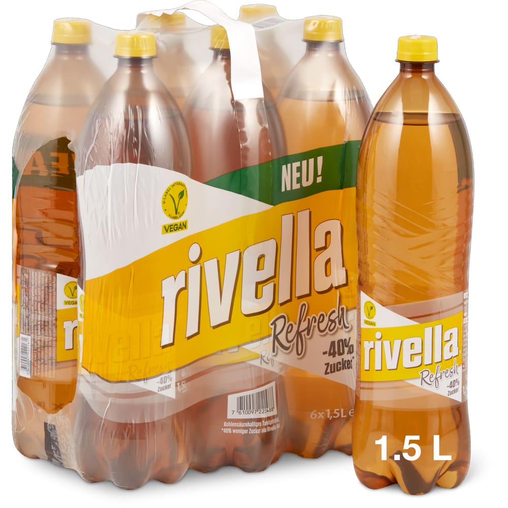 Rivella · Yellow · Refresh, -40% sugar, vegan • Migros