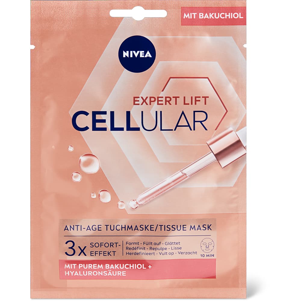 Nivea Cellular Expert Lift · Tissue mask · Hyaluronic acid • Migros