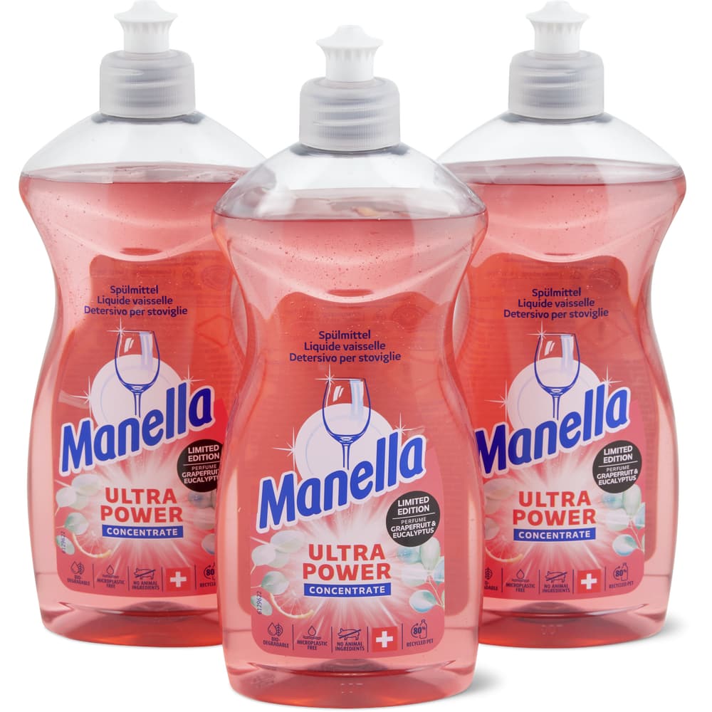 Manella Ultra Power · Abwaschmittel · Grapefruit & Eukalyptus • Migros ...