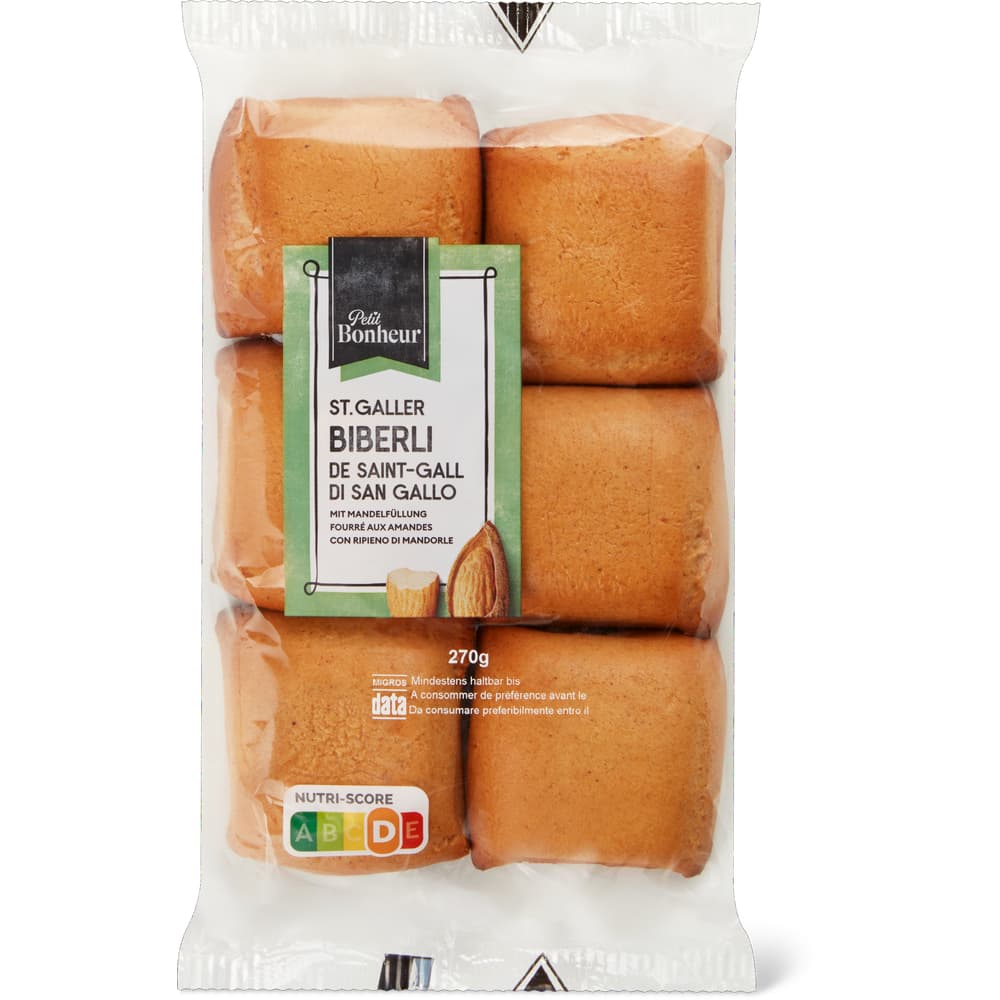 Petit Bonheur · St. Galler Biberli - Gingerbread with almond filling ...