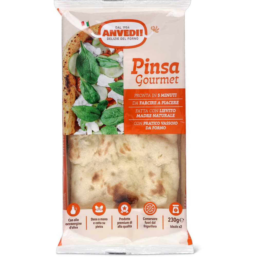 Pinsa Gourmet · Fertigteig zum Füllen · vorgebacken • Migros