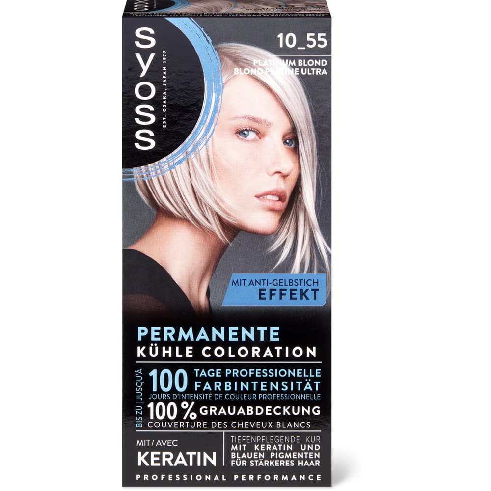 Syoss · Dauerhafte Haarfarbe · 10_55 Platinum Blond • Migros