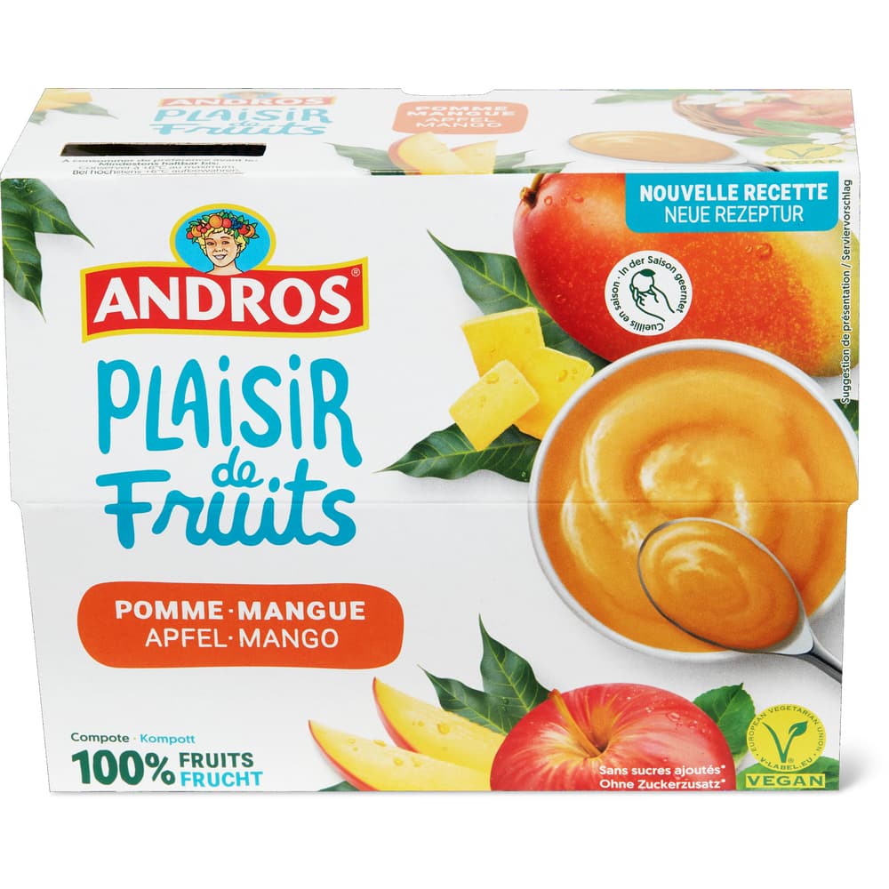 Andros · Compote · Pomme & Mangue • Migros Online