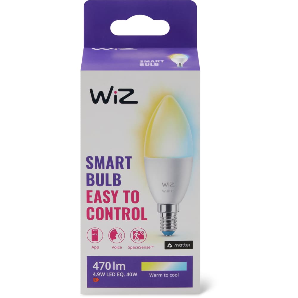 WiZ · WIZ LED Smart · kalt-/warmweiss 40W E14 • Migros Online