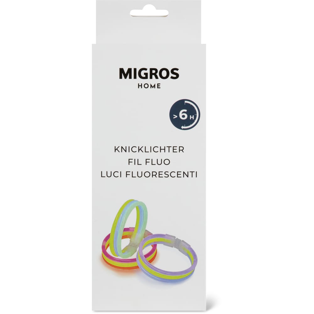 MIGROS HOME · Glow sticks 104 pcs • Migros