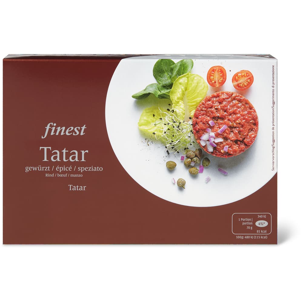 finest · Rind Tartar · gewürzt • Migros Online