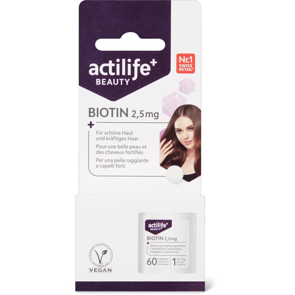 Actilife Beauty · Tablets · Biotin • Migros