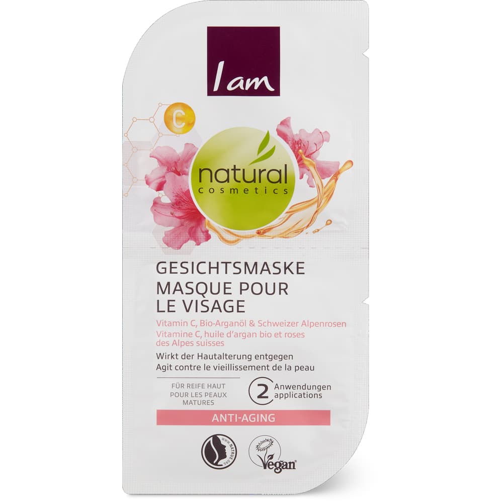 I am Natural Cosmetics · Face mask · Mature skin • Migros