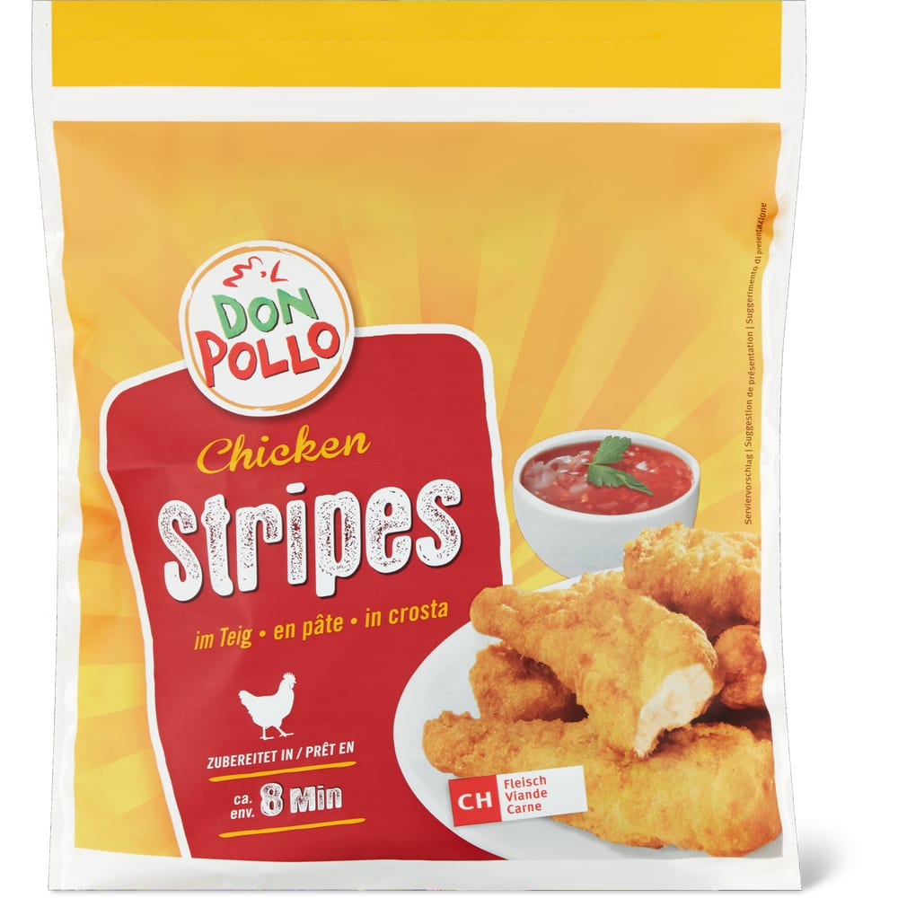 Don Pollo · Chicken Stripes · im Teig • Migros