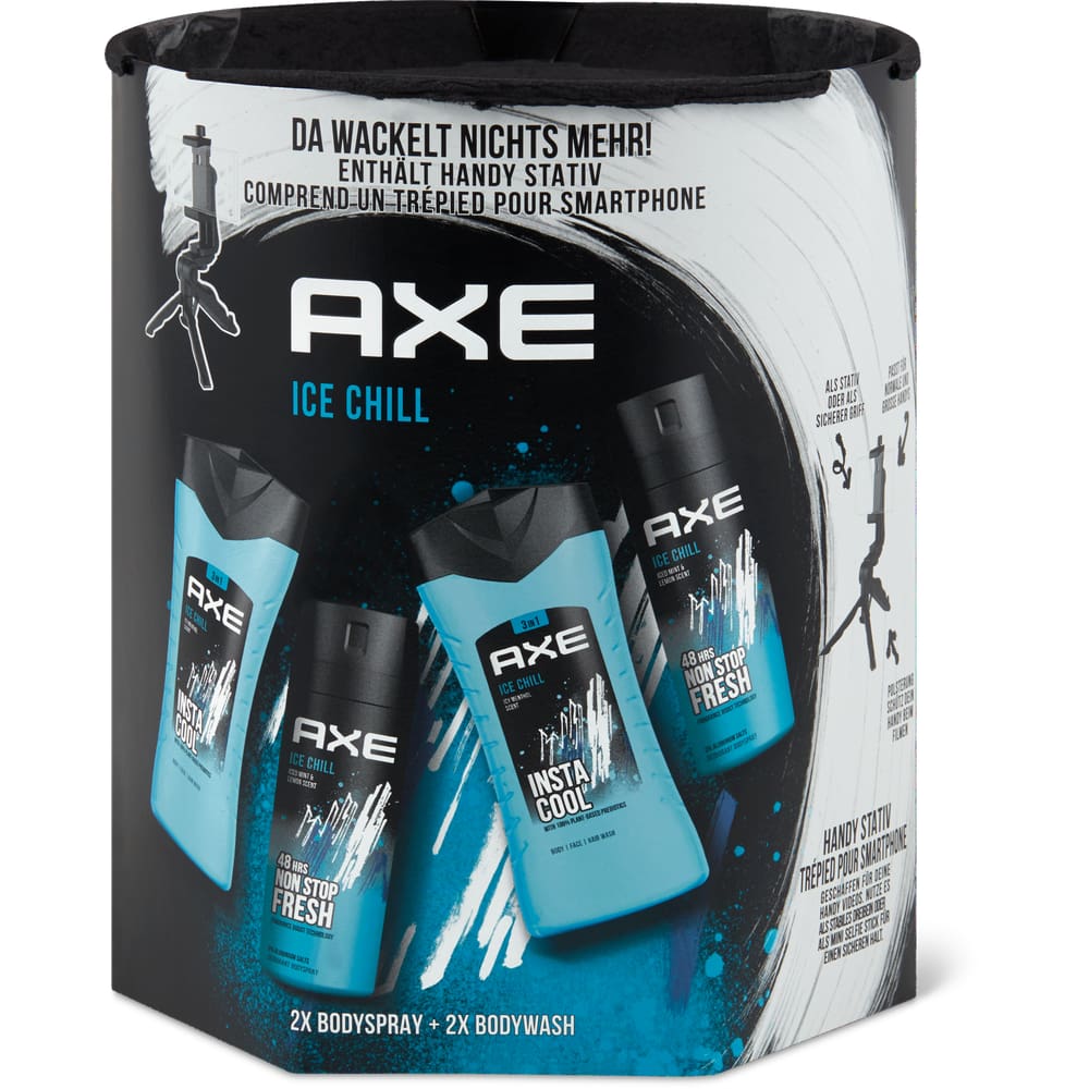 Axe Ice Chill · Gift set · 2x Bodyspray + 2x Bodywash • Migros