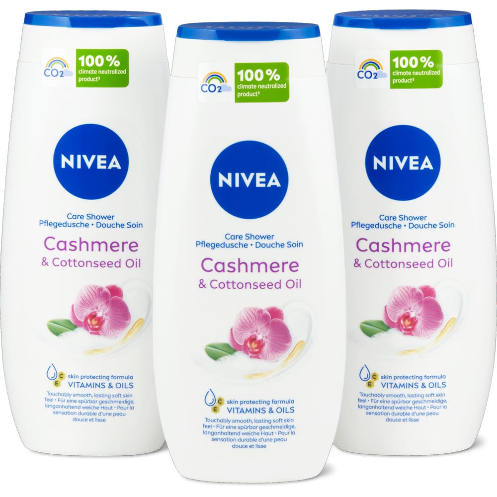 Nivea · Duschcreme · Cashmere & Cottonseed Oil • Migros