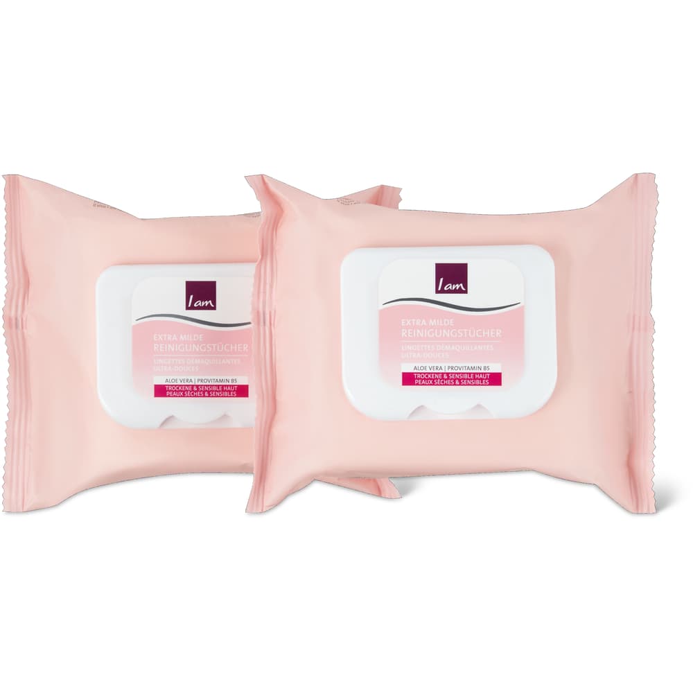 I am Face · Extra milde Reinigungstücher · Mit Aloe Vera & Camomile ...