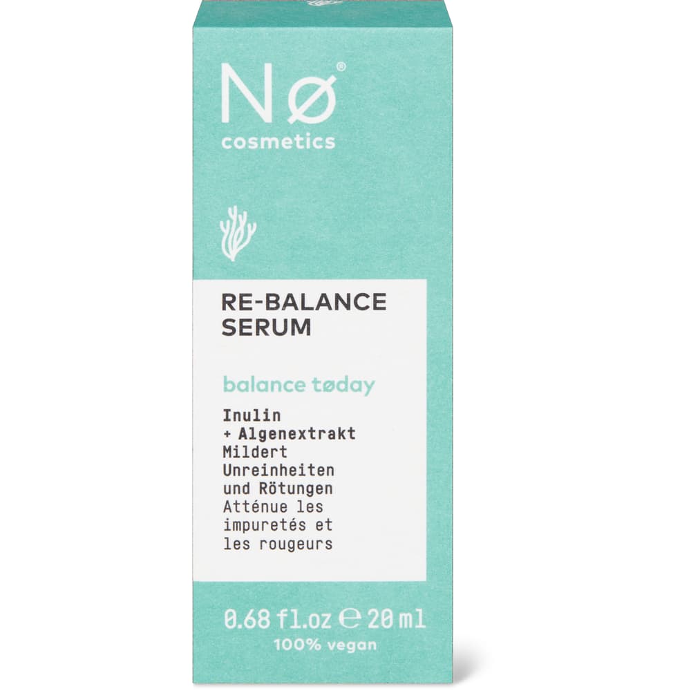 No Cosmetics Balance Today · Ausgleichendes Serum · mildert ...