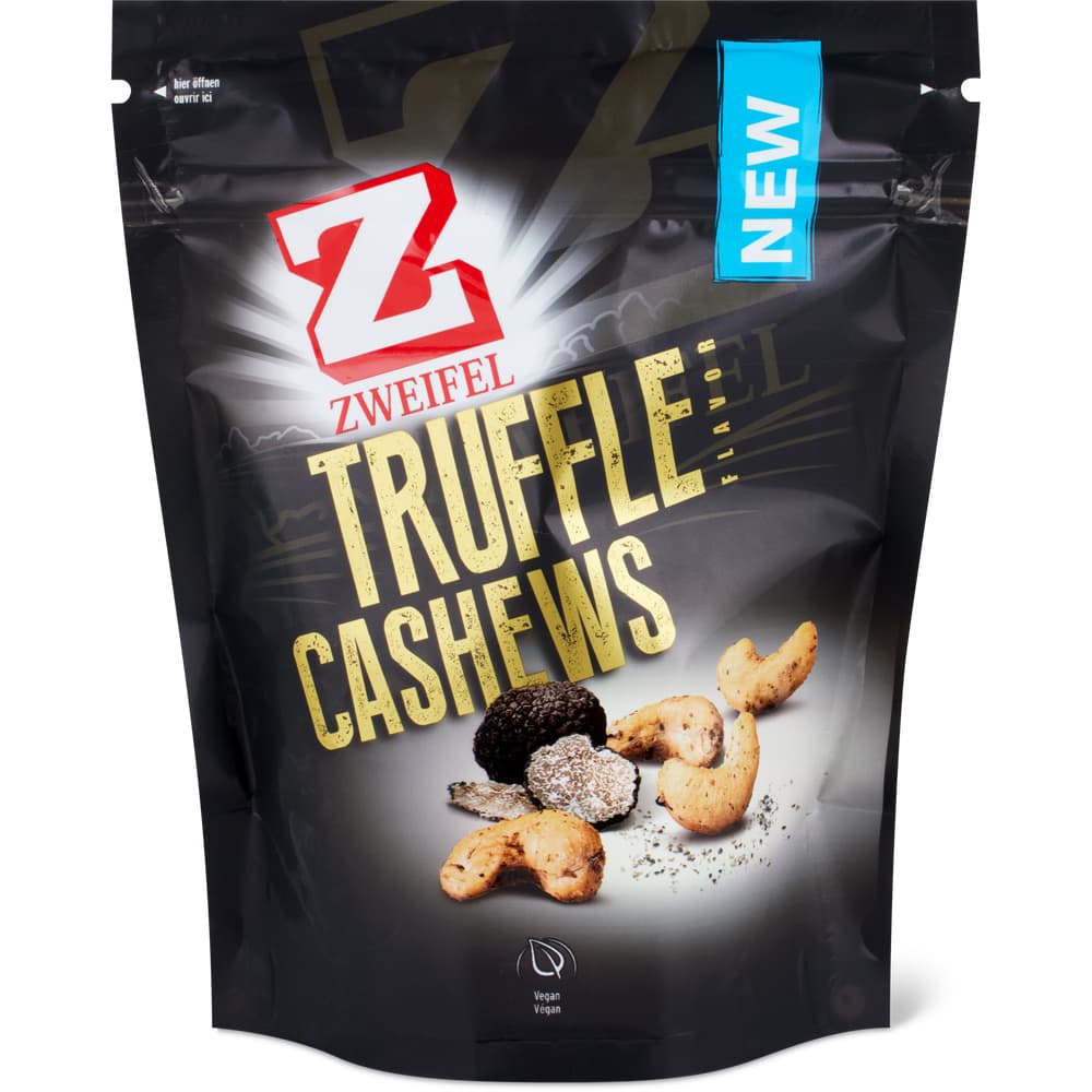 Zweifel · Cashews · Trüffel • Migros